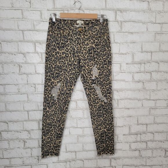 easel | Jeans | Easel Cute Leopard Printjeans | Poshmark